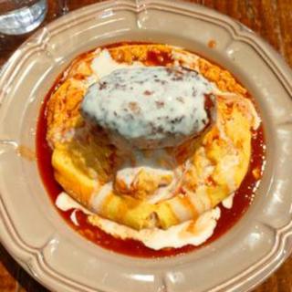 ダブルチーズハンバーグオムライス(EDW yellow 渋谷)の口コミ一覧 | おいしい！が増えるグルメアプリ「SARAH」