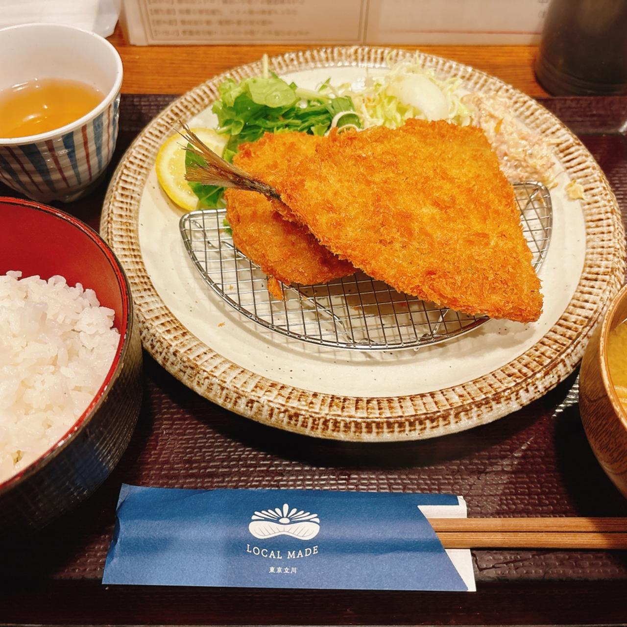 アジコロミックスフライ定食(菊松食堂)の口コミ一覧 | おいしい！が増えるグルメアプリ「SARAH」